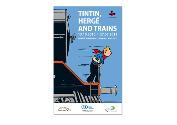 Tintin, Hergé and trains
