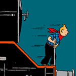 Hergé, Tintin et les trains