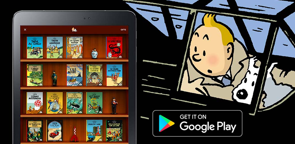 Les Aventures de Tintin maintenant aussi sur Android