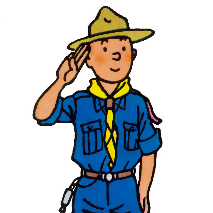 Hergé, scout toujours