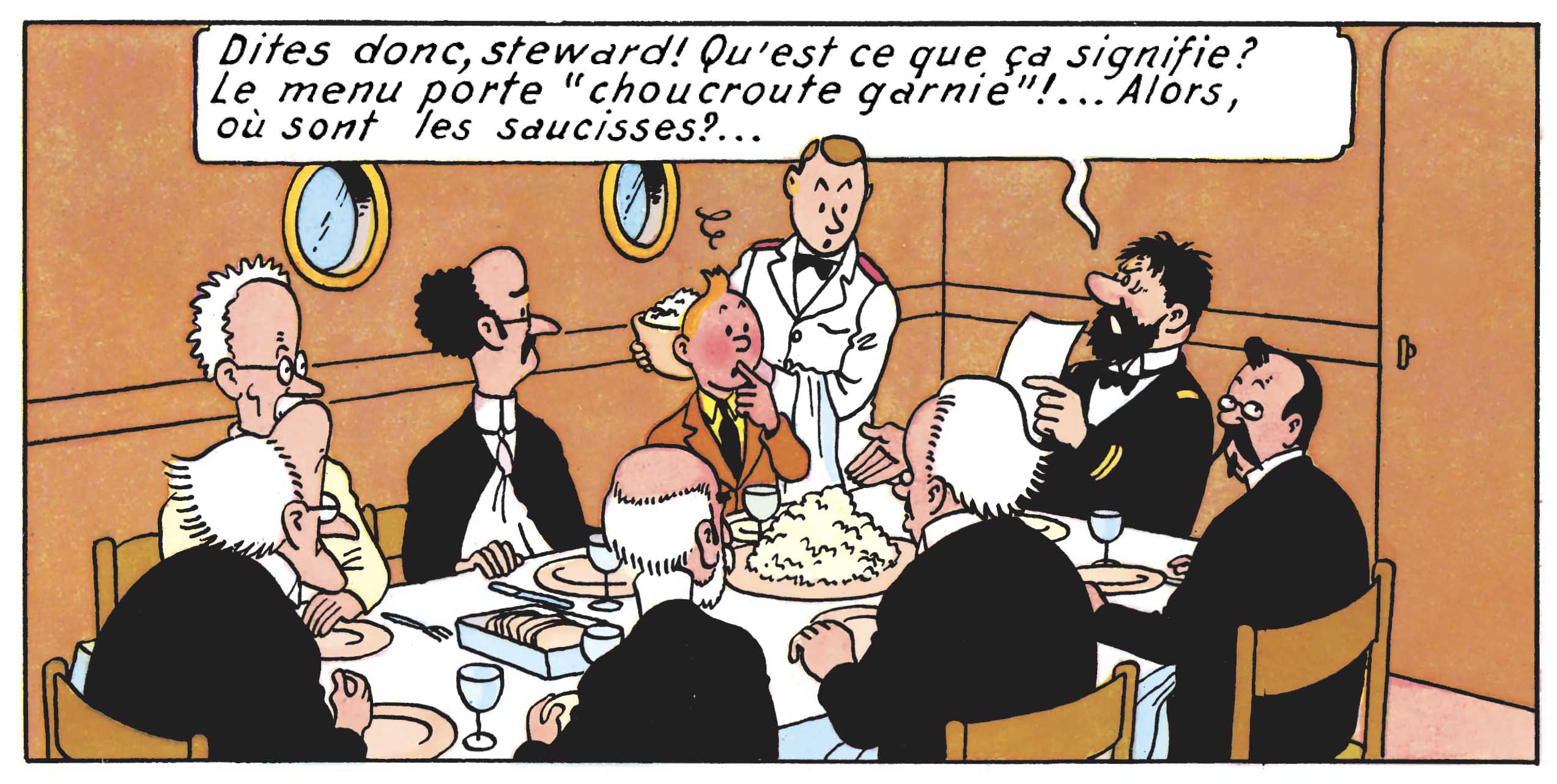 Tintin passe à table