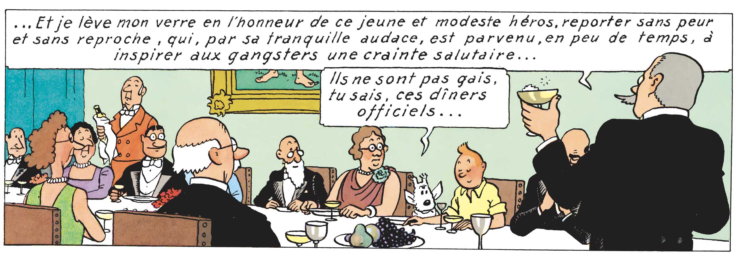 Tintin passe à table