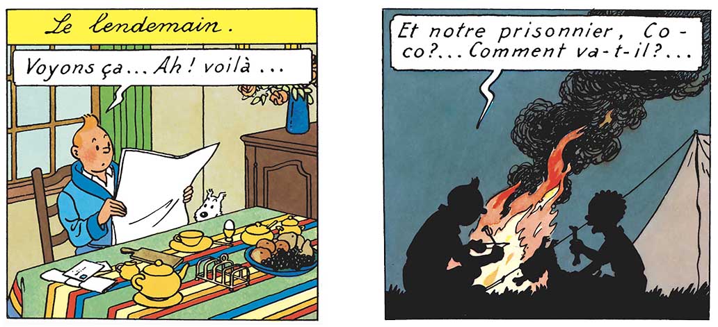 Tintin passe à table