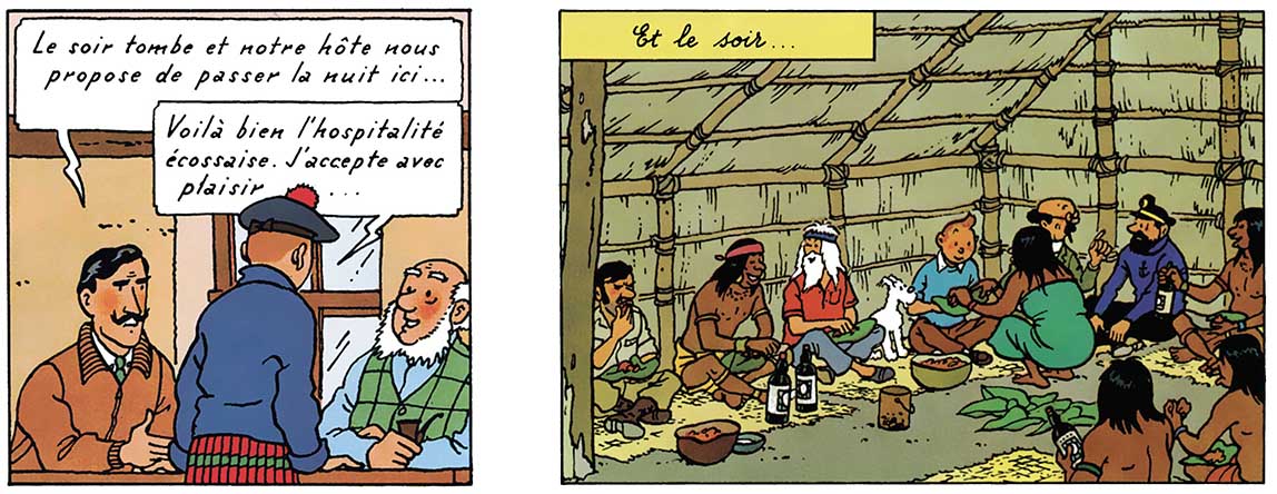 Tintin passe à table
