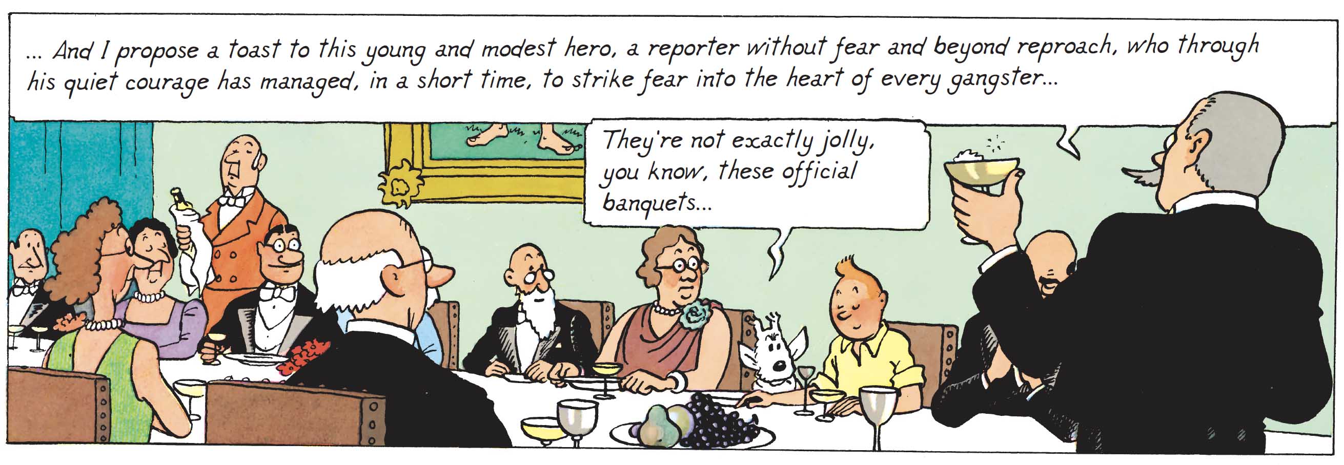 Tintin at the table
