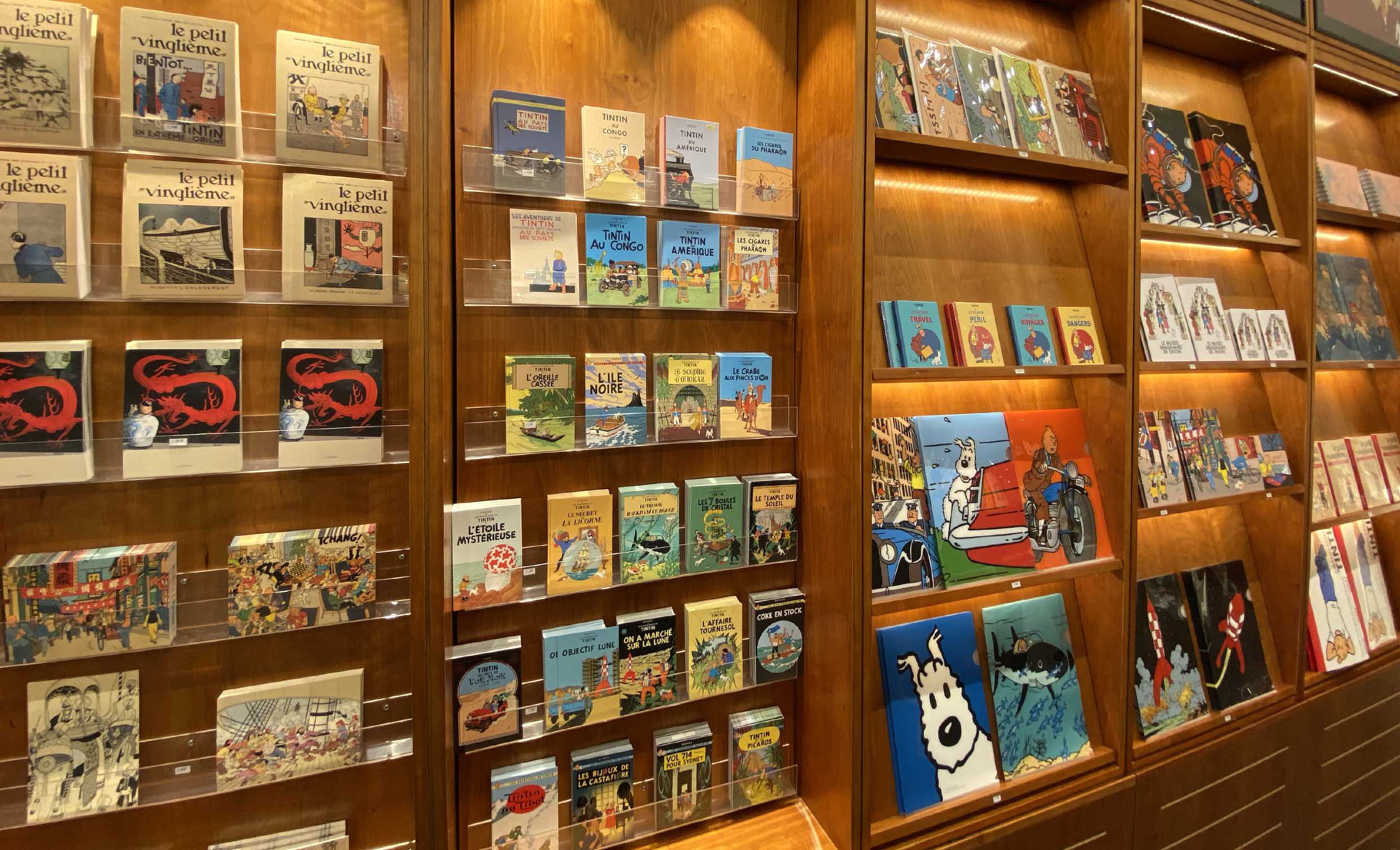 Découvrez les nouvelles vitrines de la Boutique Tintin de Bruxelles