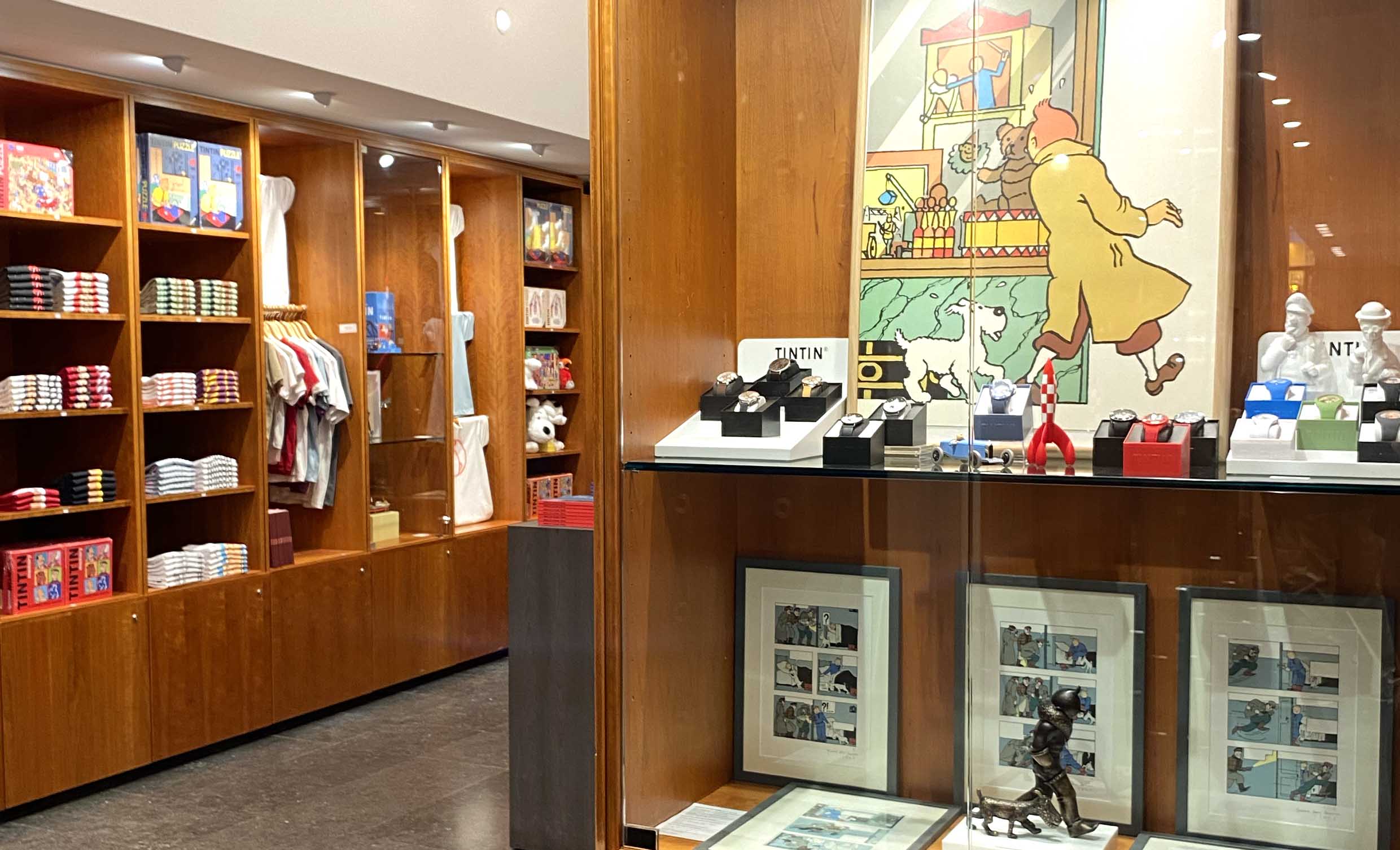 Discover the new window displays at the Tintin Shop in Brussels