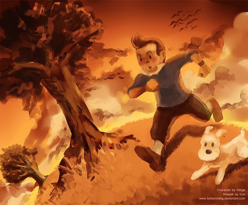 Tributes and winks to Tintin